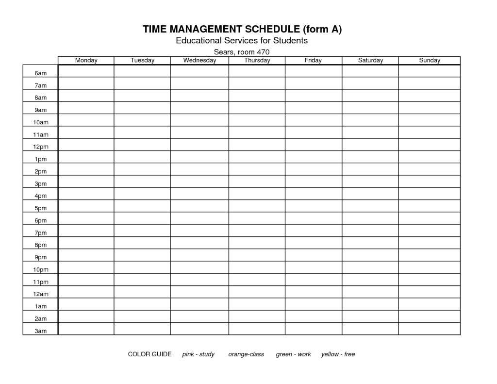 Time Management Worksheet: Master Your Life in 2024